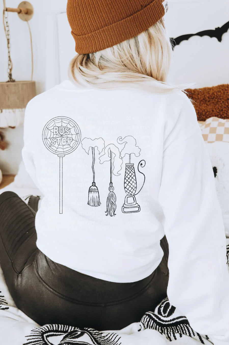 White Crew with Hocus Pocus Bus Stop – notabasicbleach